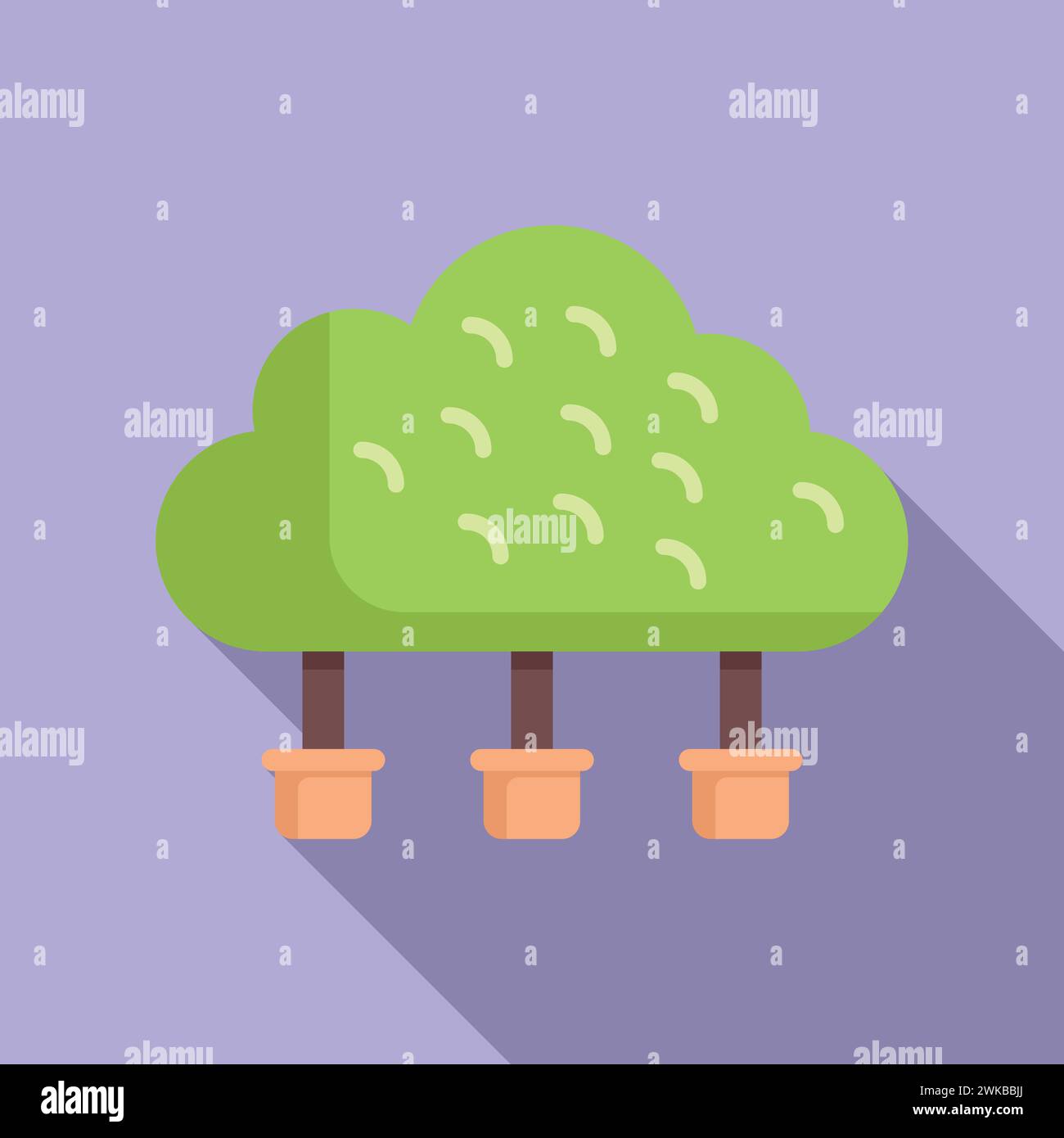 Lawn hedges Stock Vector Images - Alamy