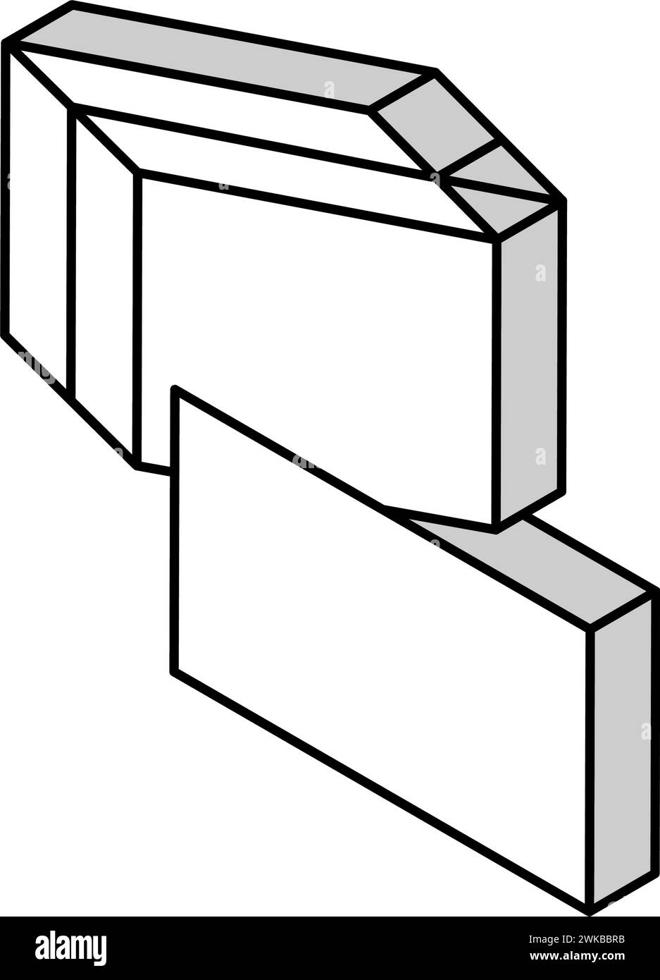 index cards isometric icon vector illustration Stock Vector Image & Art ...