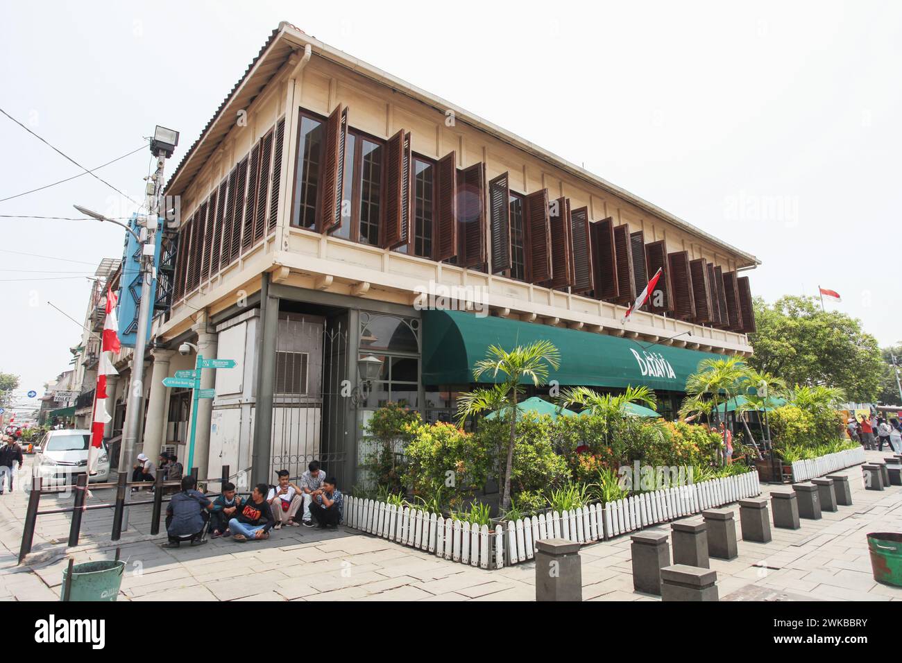 Batavia Cafe in Fatahillah Square in Kota Tua, the old town of Jakarta ...