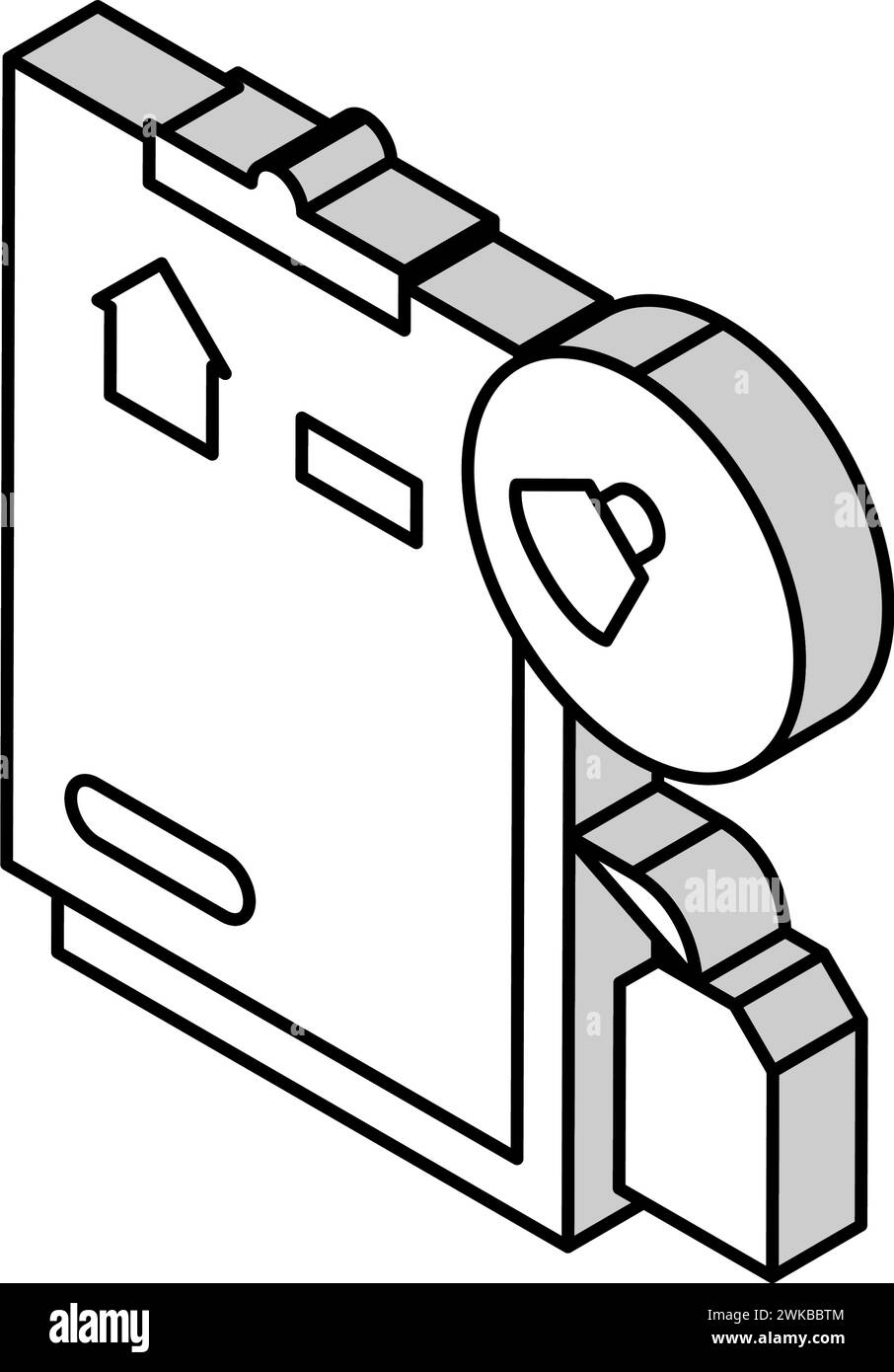 end of tenancy cleaning isometric icon vector illustration Stock Vector ...