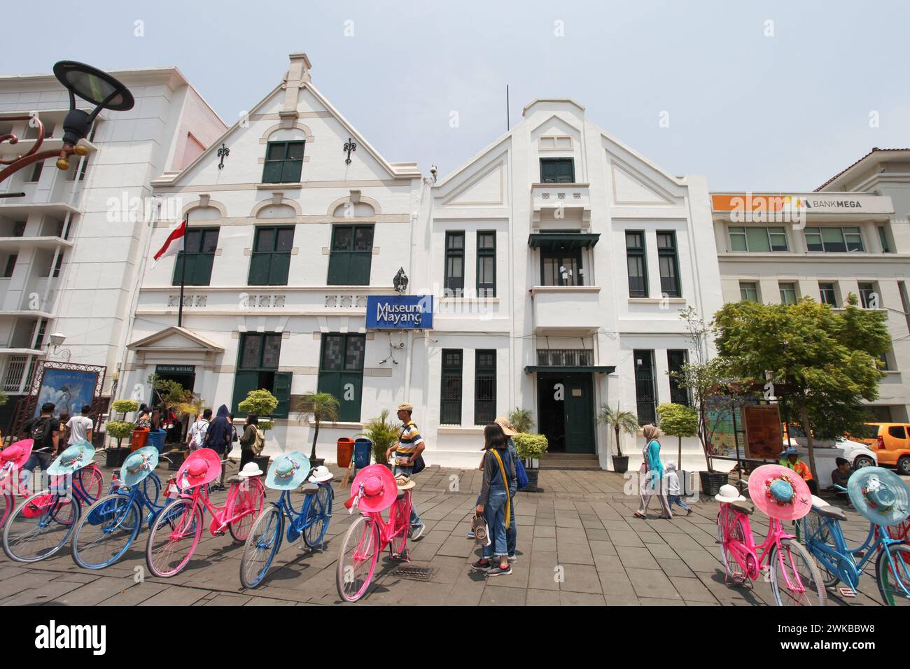 Fatahillah Square in Kota Tua, the old town of Jakarta and center of the old Batavia in ...