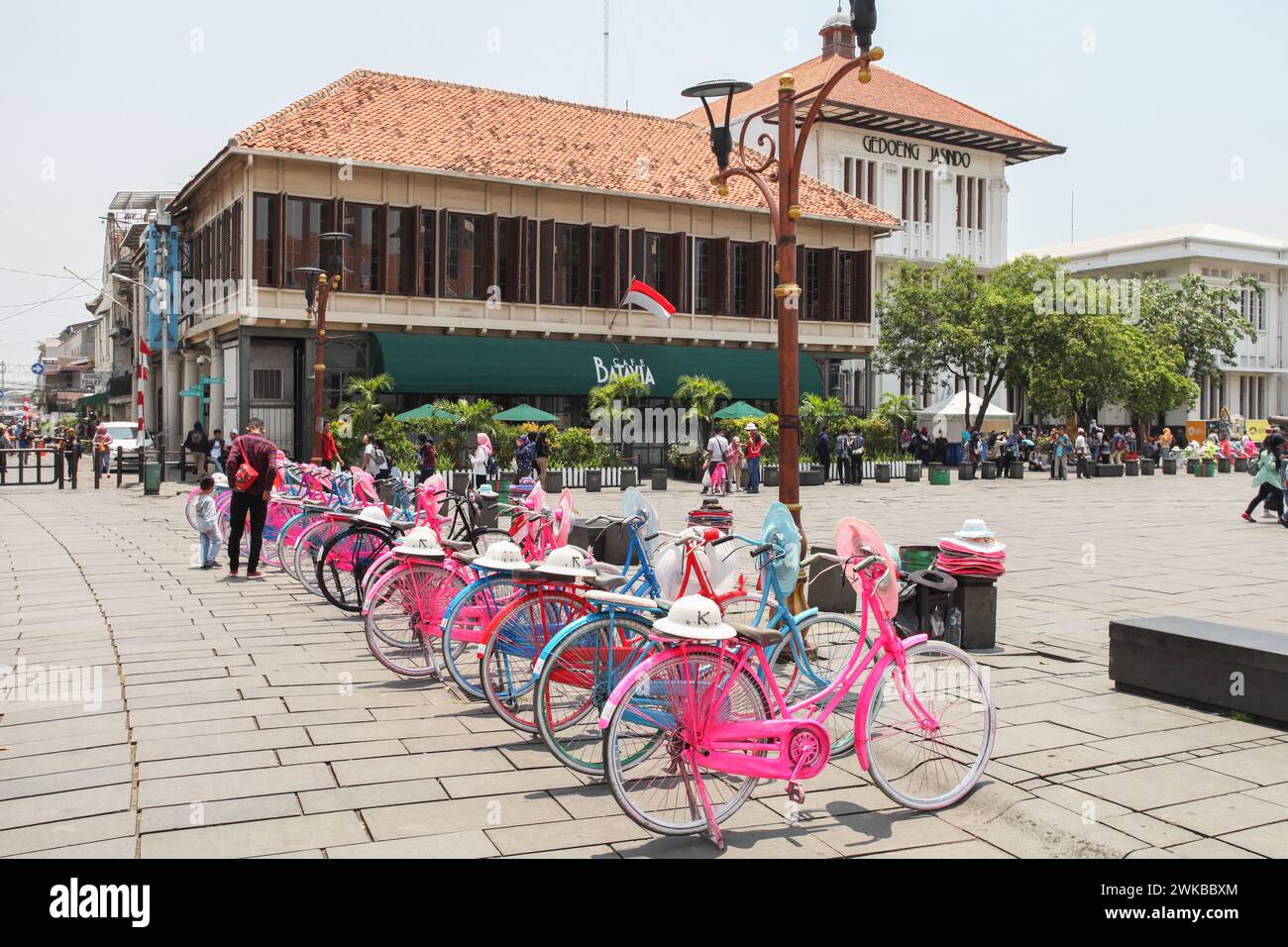 Fatahillah Square in Kota Tua, the old town of Jakarta and center of ...
