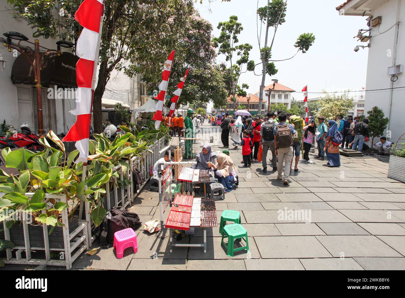 Fatahillah Square in Kota Tua, the old town of Jakarta and center of ...