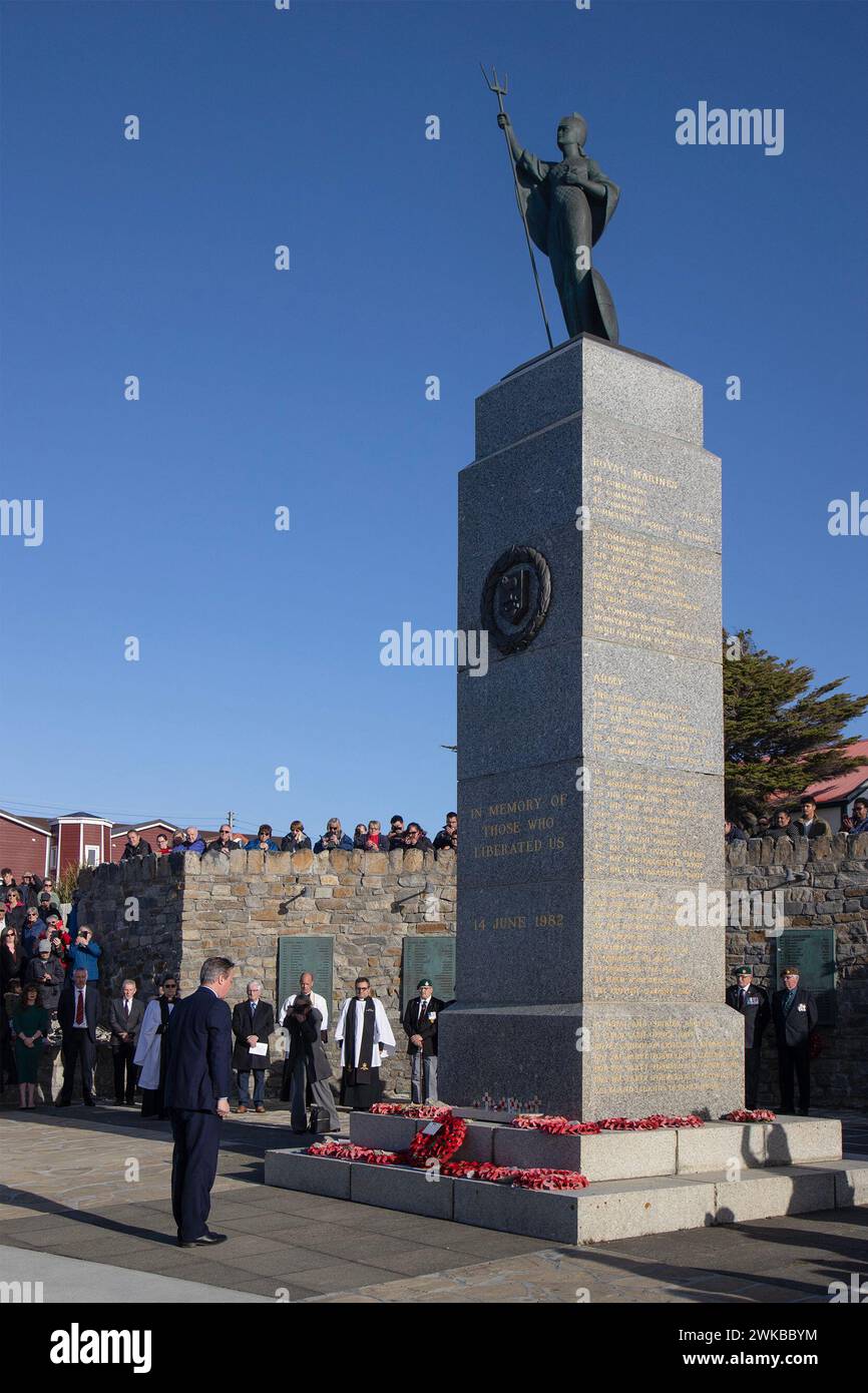 Stanley, Falkland Islands. 19th Feb, 2024. British Foreign Secretary ...