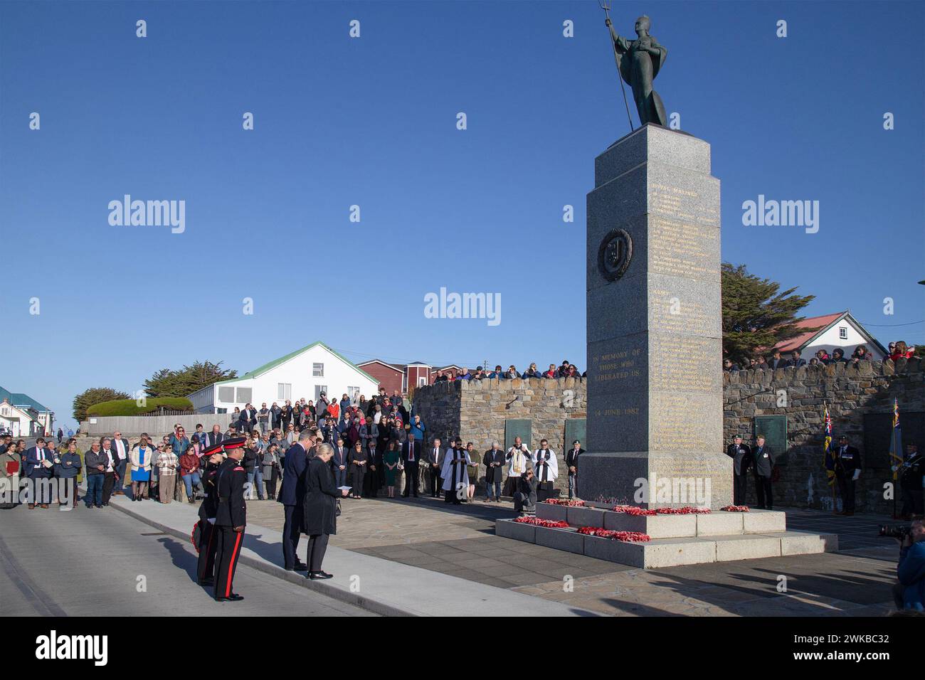 Stanley, Falkland Islands. 19th Feb, 2024. British Foreign Secretary ...