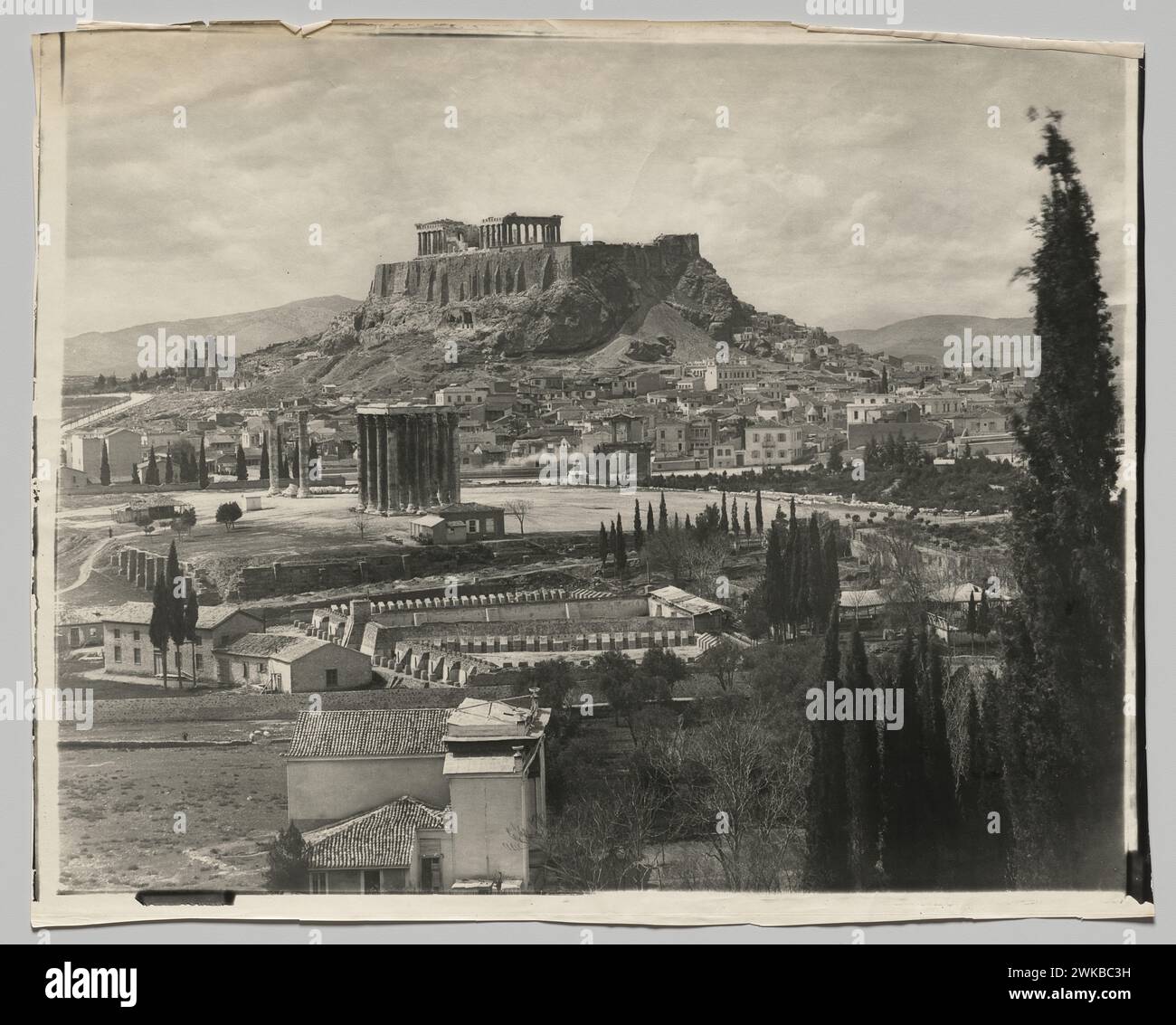 View of the Acropolis. Athens, Greece. photograph Adolphe Braun & Co ...