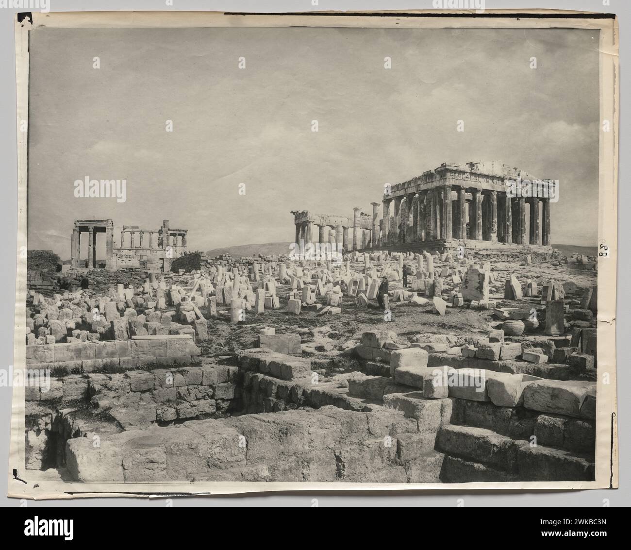 View of the Parthenon, Athens, Greece. photograph Adolphe Braun & Co. 1880s Stock Photo - Alamy