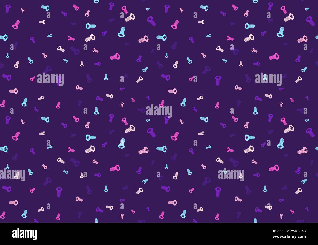 Equipment cartoon seamless bolt pattern for wallpaper and fabrics and ...