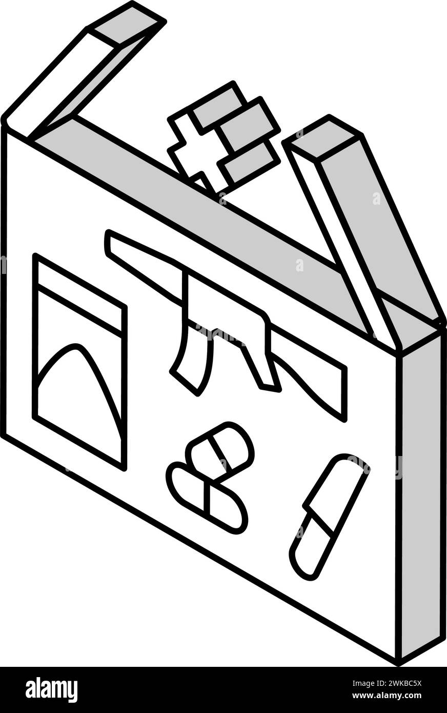 prohibited goods isometric icon vector illustration Stock Vector Image ...