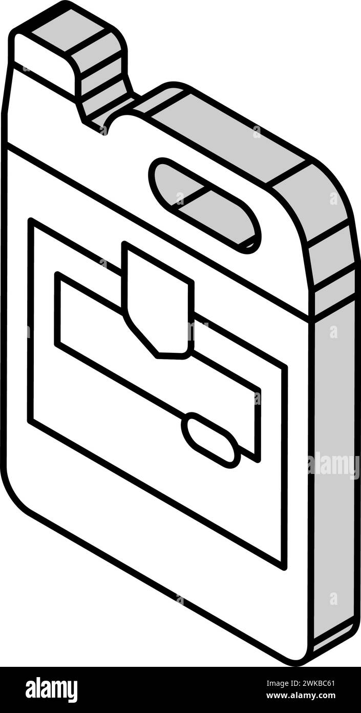 pesticide liquid canister isometric icon vector illustration Stock ...