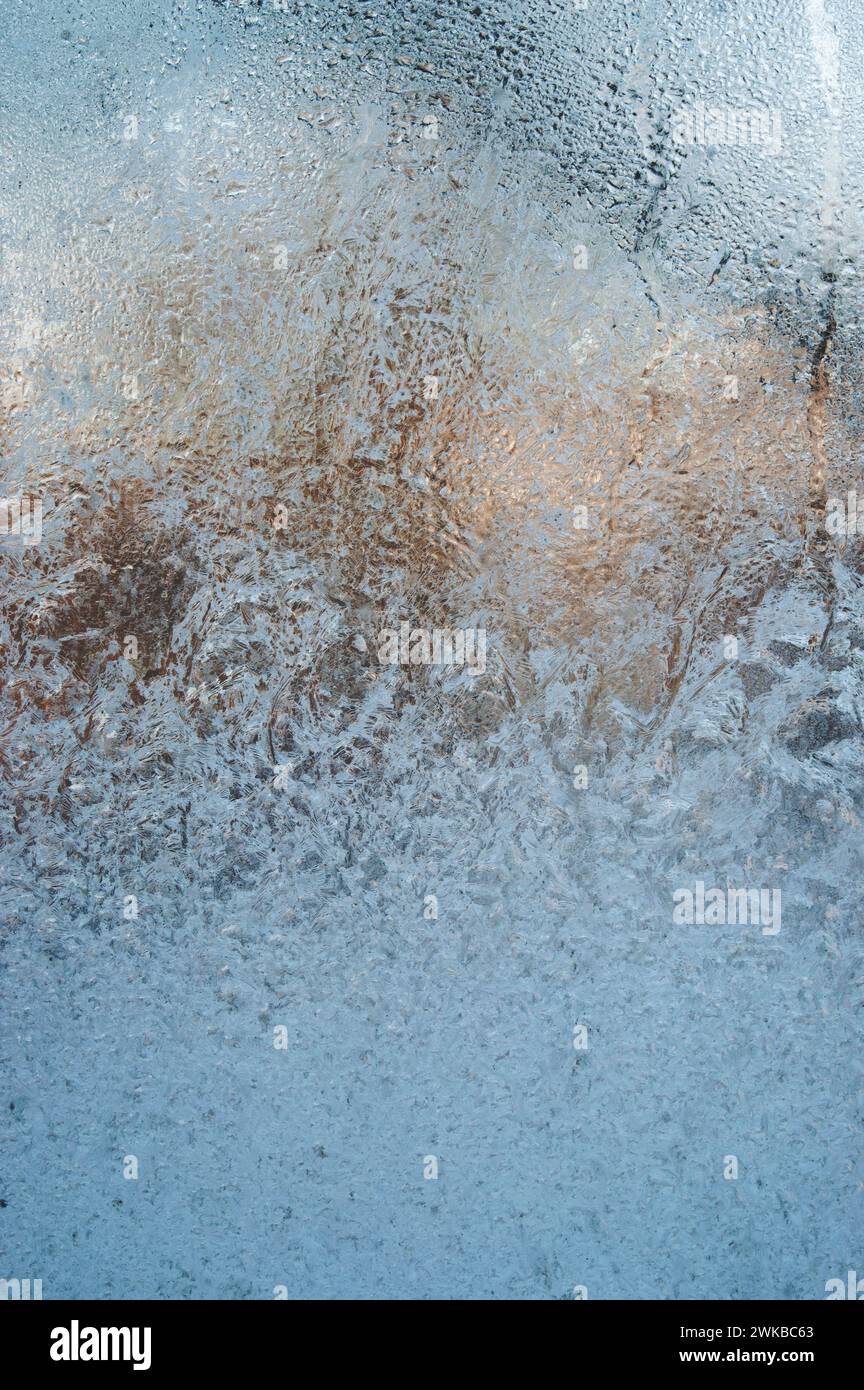 Winter background of snow and frost with free space for your decoration ...