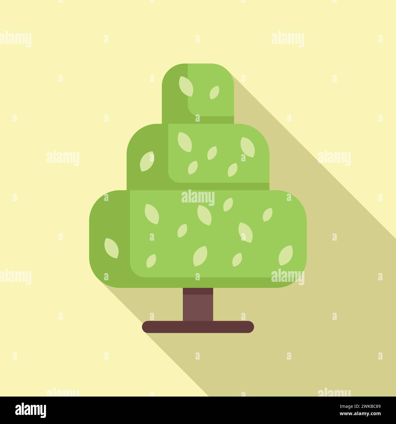 Trimmed tree icon flat vector. Home garden work. Machinery safety power ...