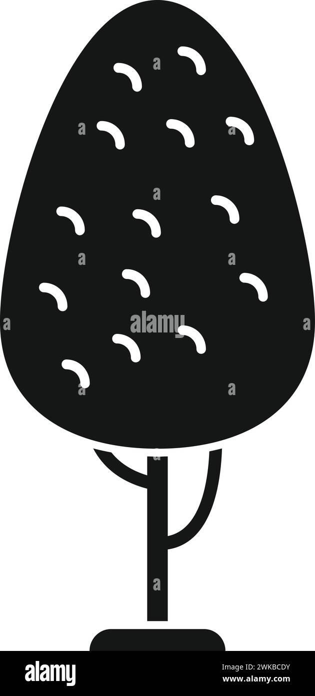 Cut garden tree icon simple vector. Trimming work. Service lawn ...