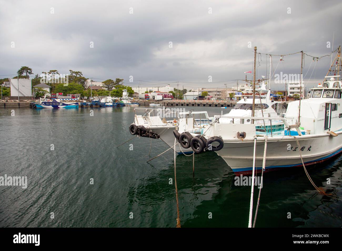Numaza Port in Numazu City in Shizuoka Prefecture, Japan Stock Photo ...