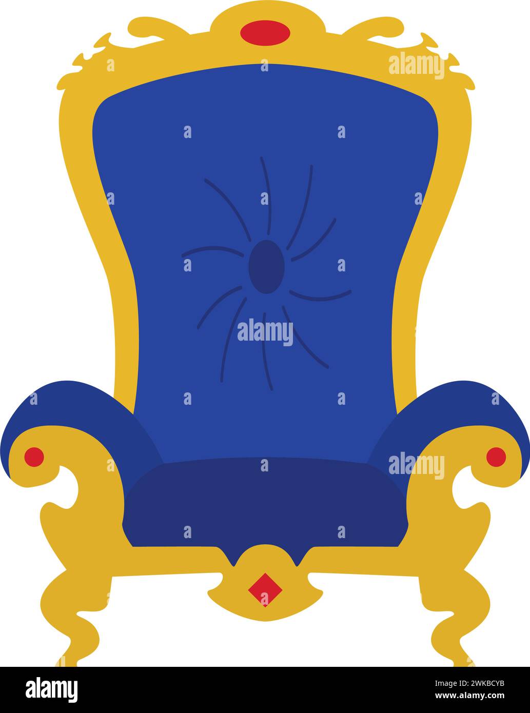 Colored royal chair icon Vector Stock Vector Image & Art - Alamy