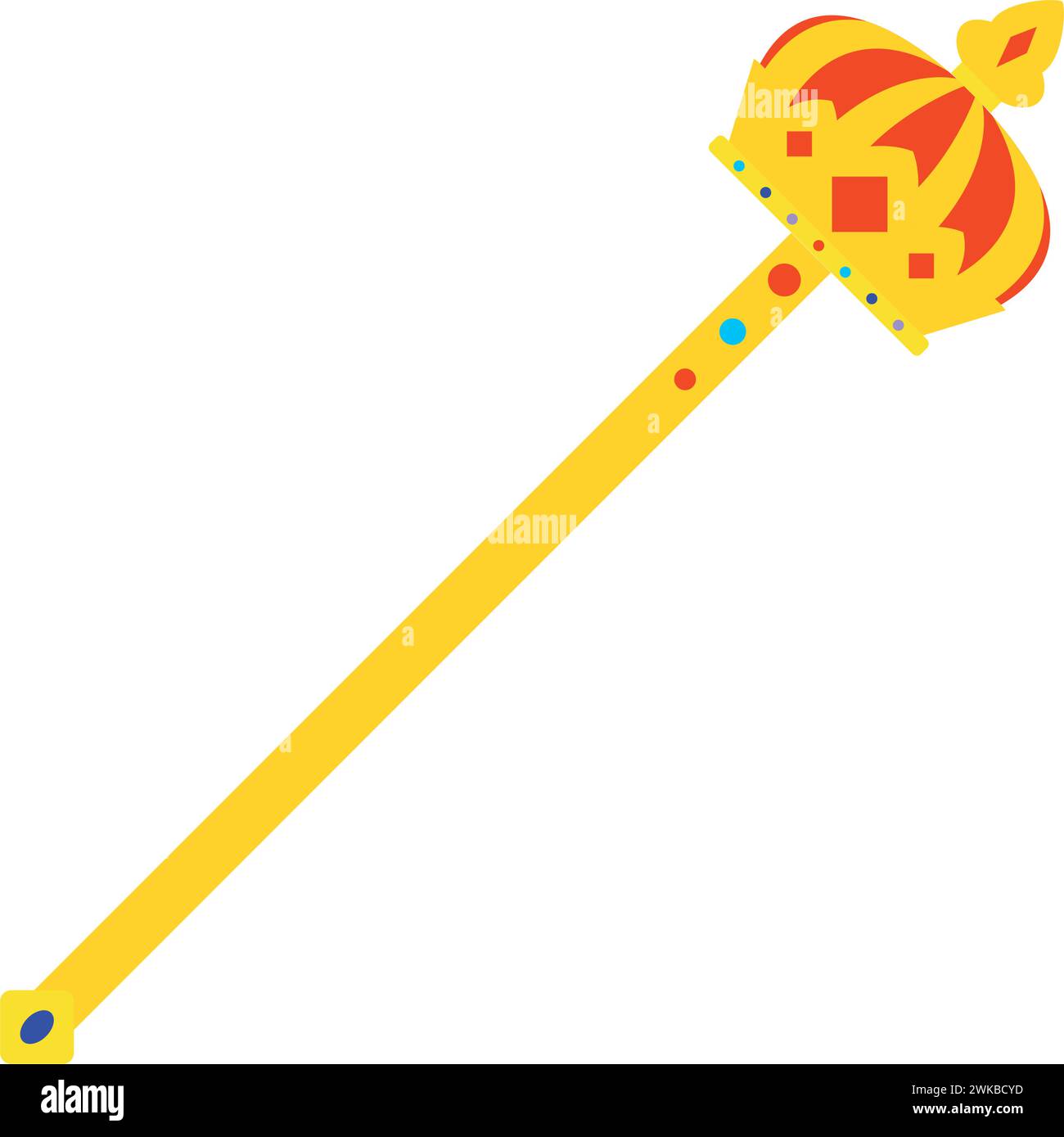 Colored royal staff icon Vector Stock Vector Image & Art - Alamy