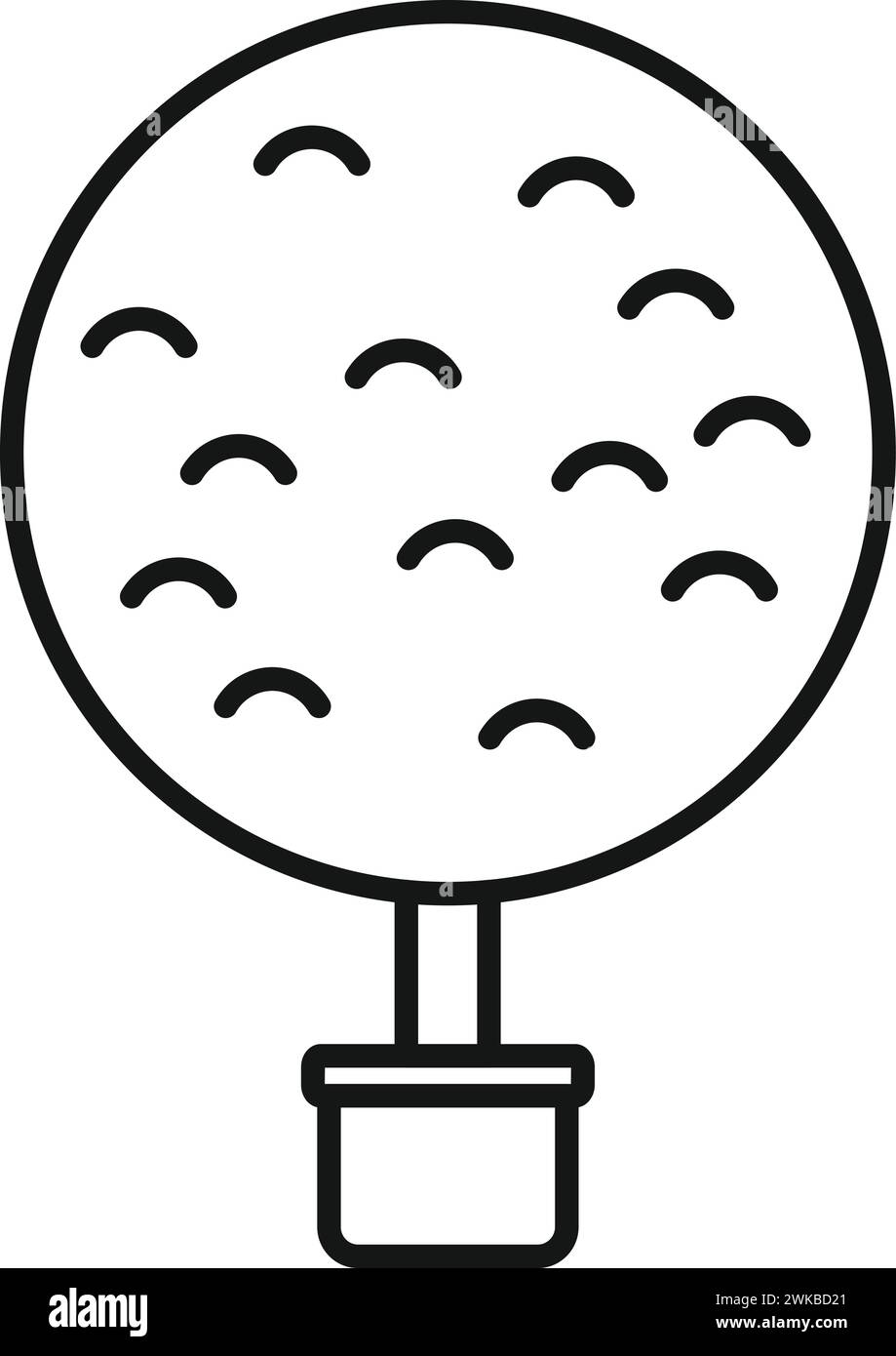 Lawn hedges Stock Vector Images - Alamy