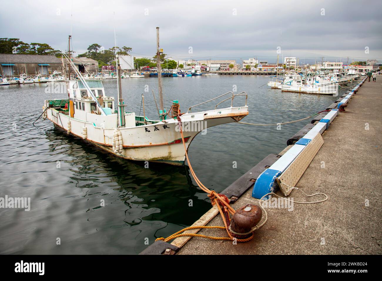 Numaza Port in Numazu City in Shizuoka Prefecture, Japan Stock Photo ...