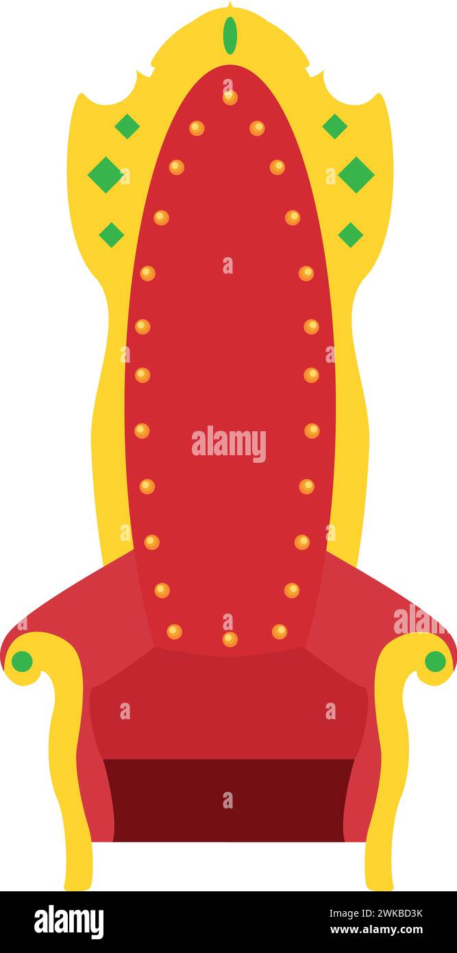 Colored royal chair icon Vector Stock Vector Image & Art - Alamy