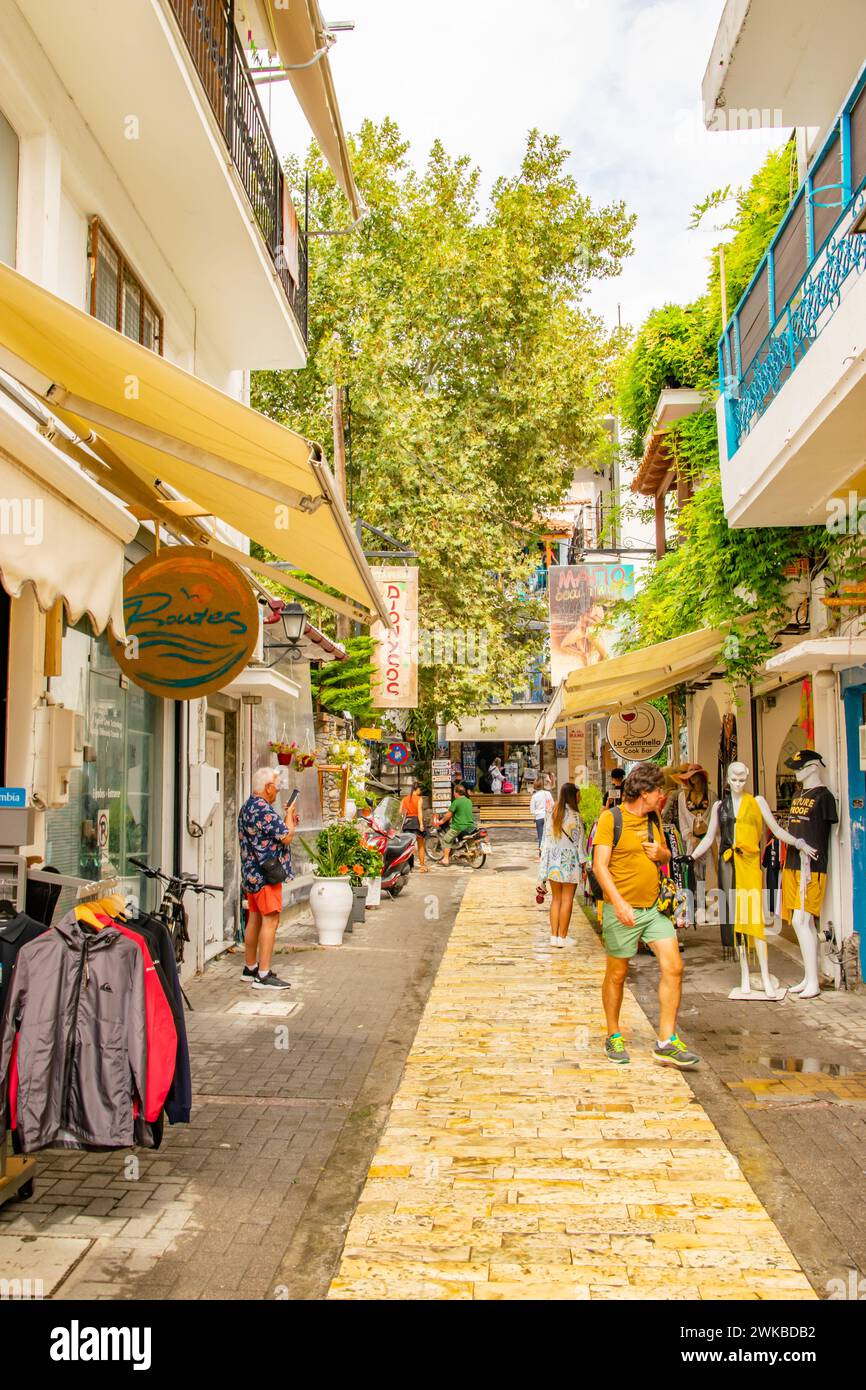 Skiathos island, Greece - August 25th 2022 - Photos of the port, city ...