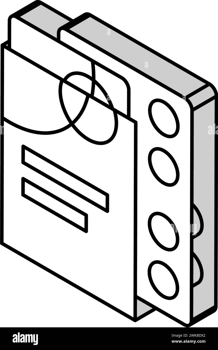 acne patches isometric icon vector illustration Stock Vector Image ...