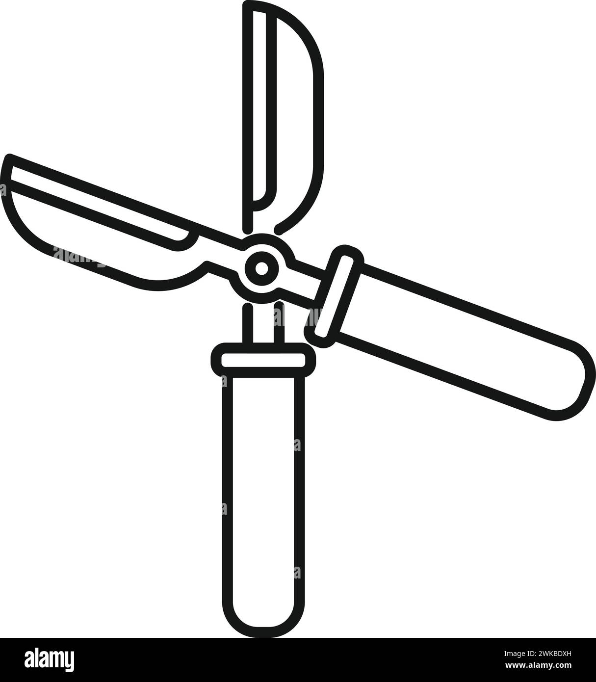 Pruning service icon outline Cut Out Stock Images & Pictures - Alamy