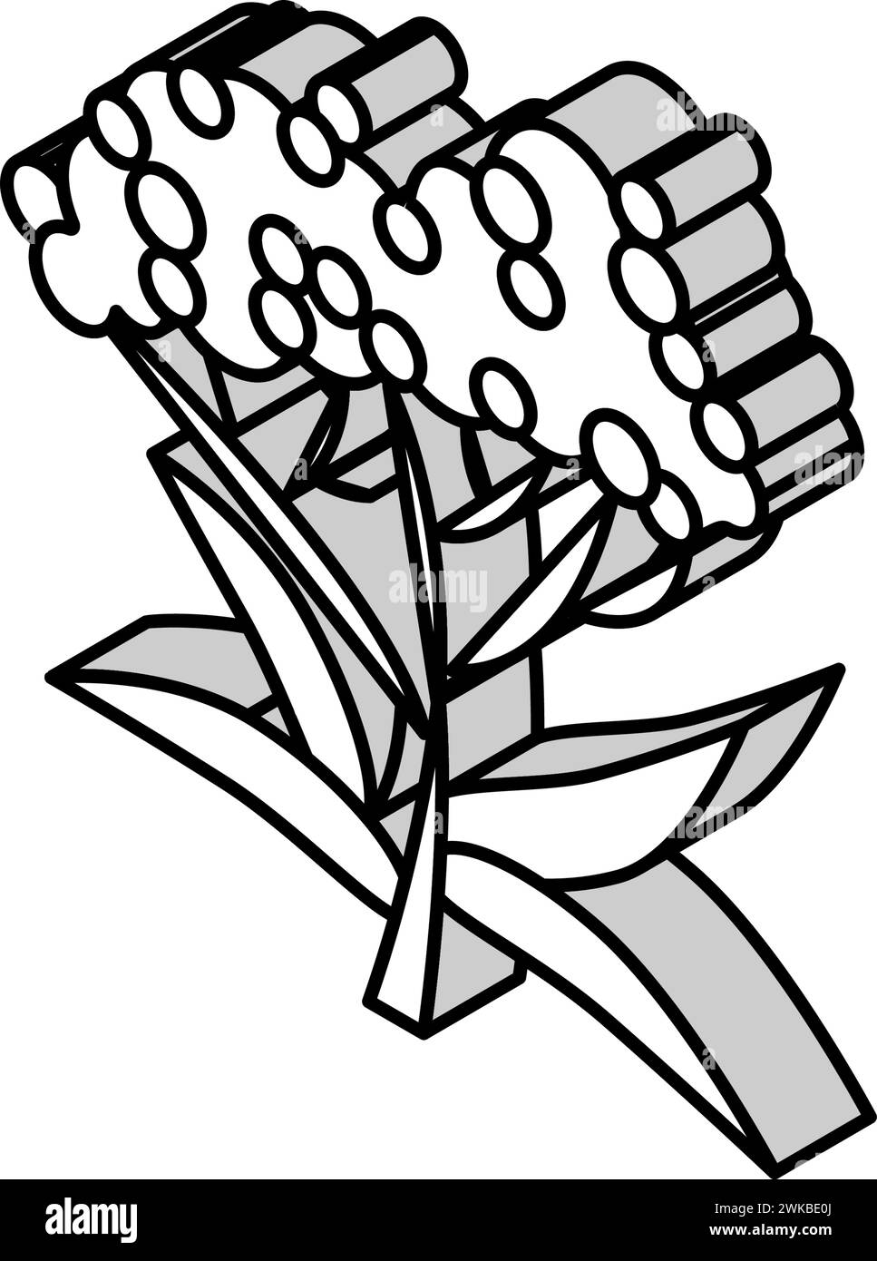 elderberry tree branch isometric icon vector illustration Stock Vector ...