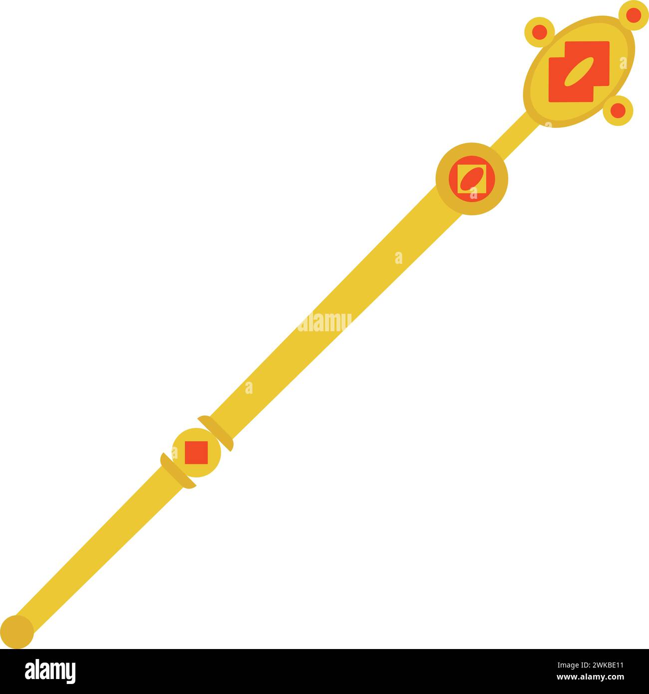 Colored royal staff icon Vector Stock Vector Image & Art - Alamy