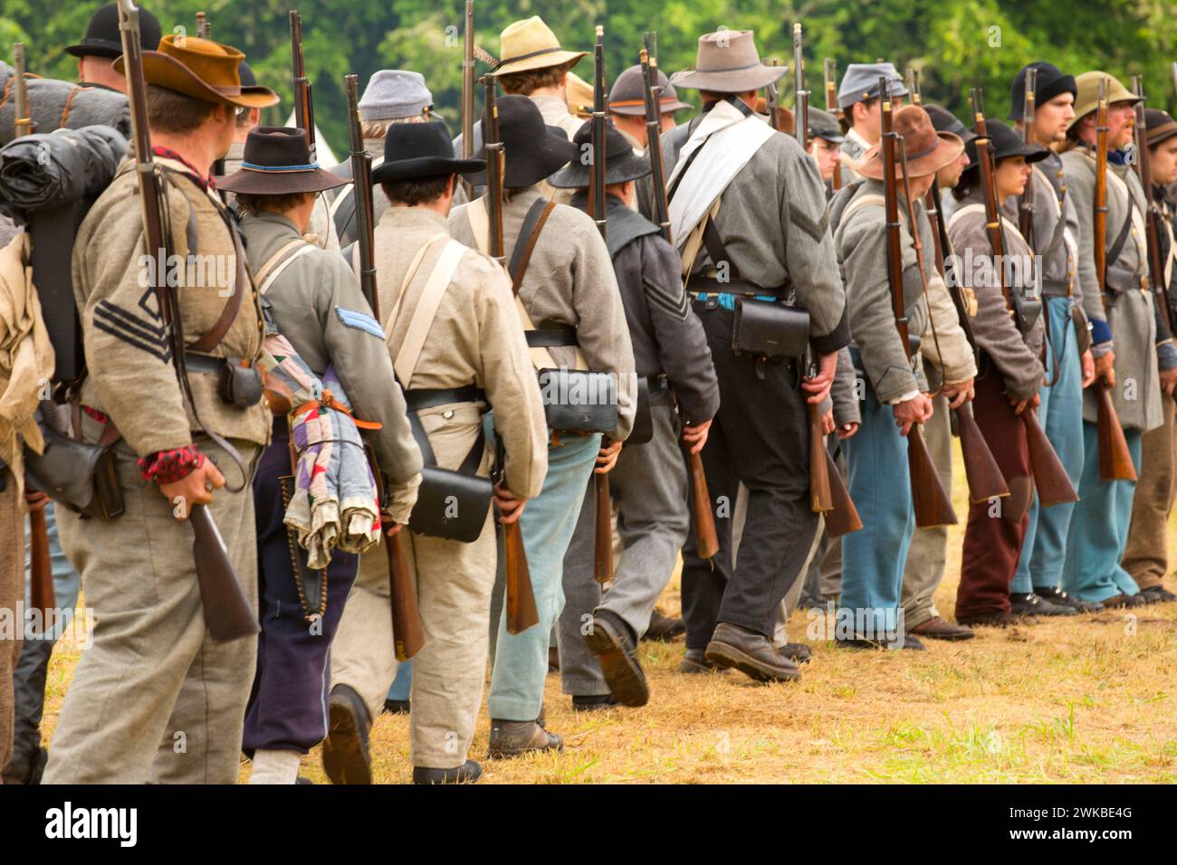 Confederate soldiers, Civil War Reenactment, Willamette Mission State ...