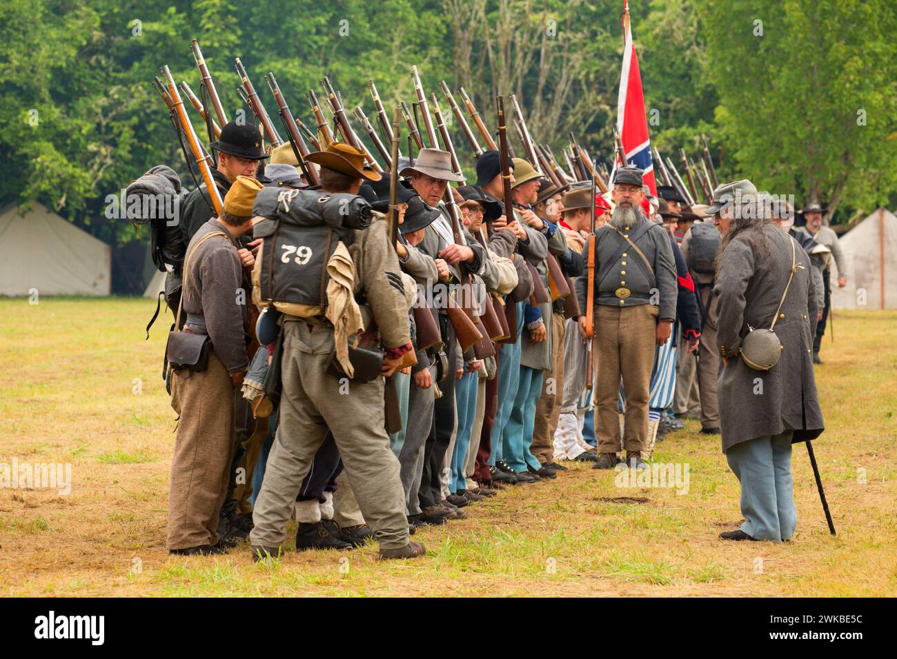 Confederate soldiers, Civil War Reenactment, Willamette Mission State ...