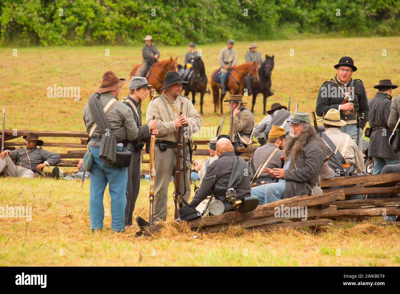 Confederate soldiers, Civil War Reenactment, Willamette Mission State ...