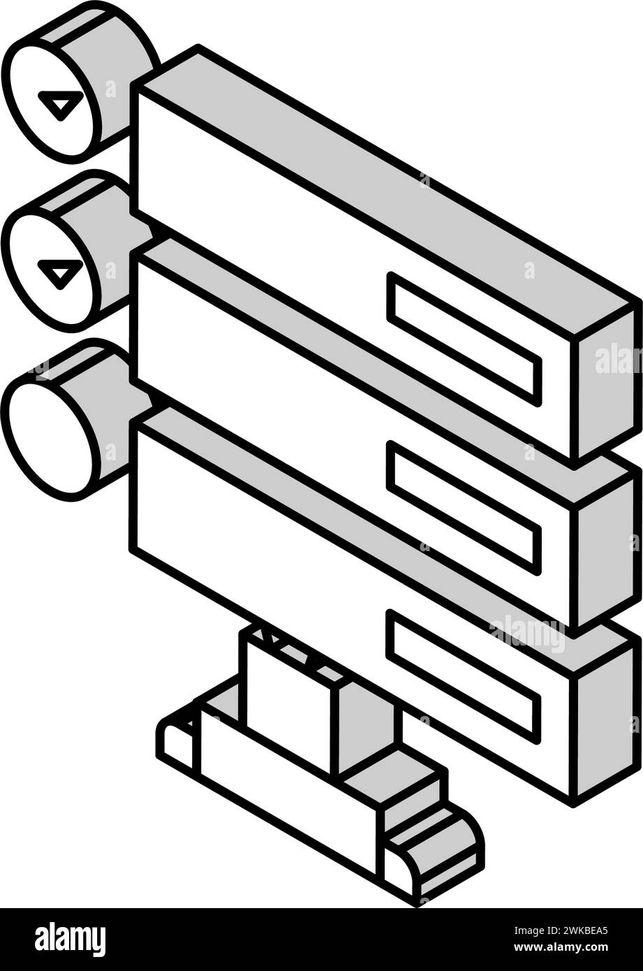 guideline system isometric icon vector illustration Stock Vector Image ...