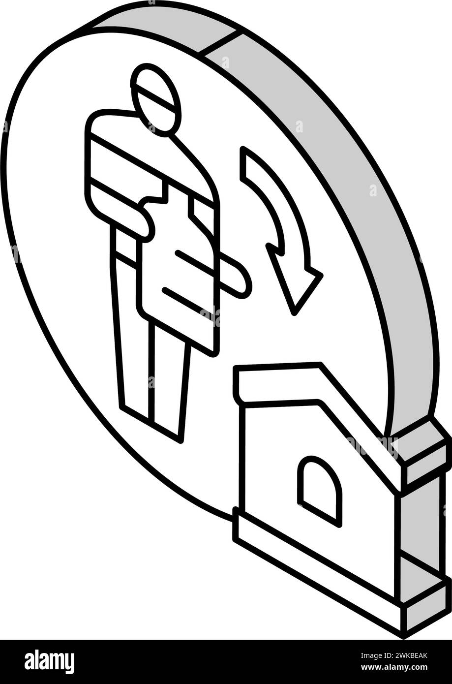 home water delivering isometric icon vector illustration Stock Vector Image & Art - Alamy