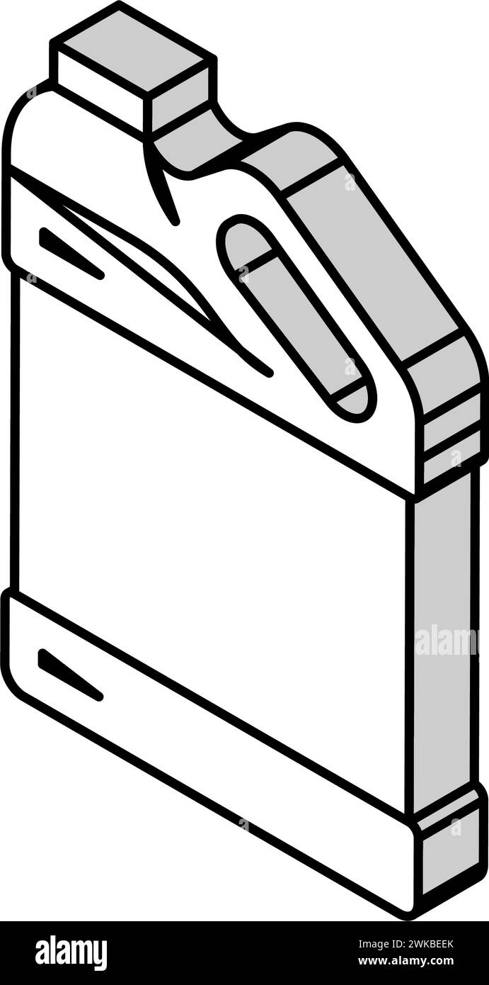 canister plastic isometric icon vector illustration Stock Vector Image ...