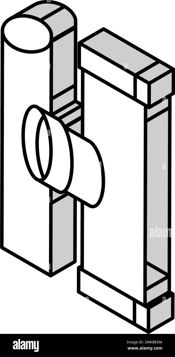 pvc plastic isometric icon vector illustration Stock Vector Image & Art ...