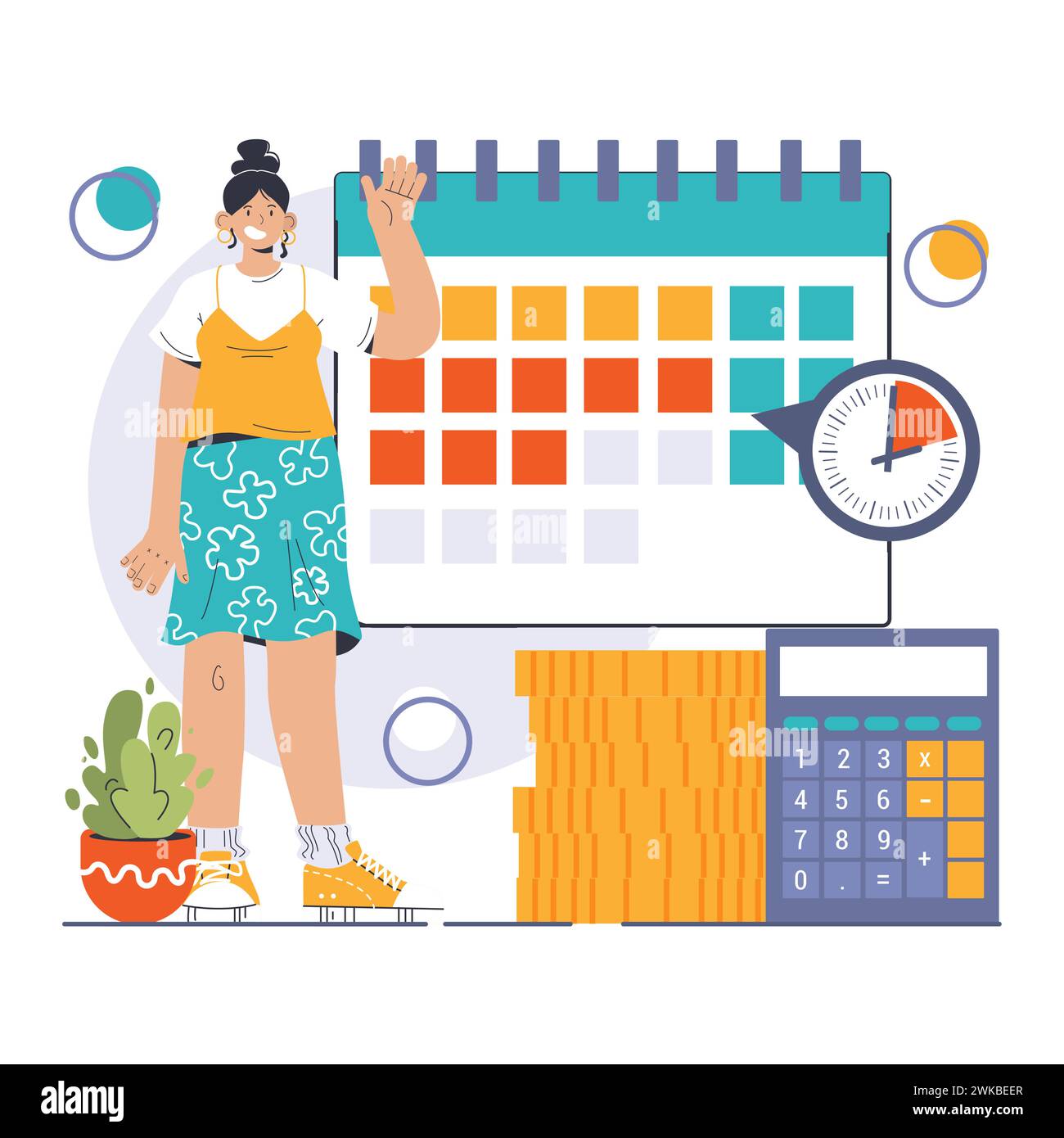 Amortization and depreciation set. Calculating the value for business ...