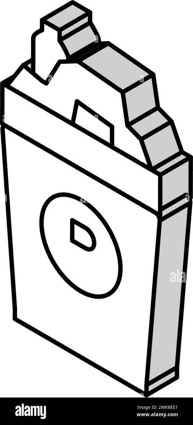 waste plastic isometric icon vector illustration Stock Vector Image ...