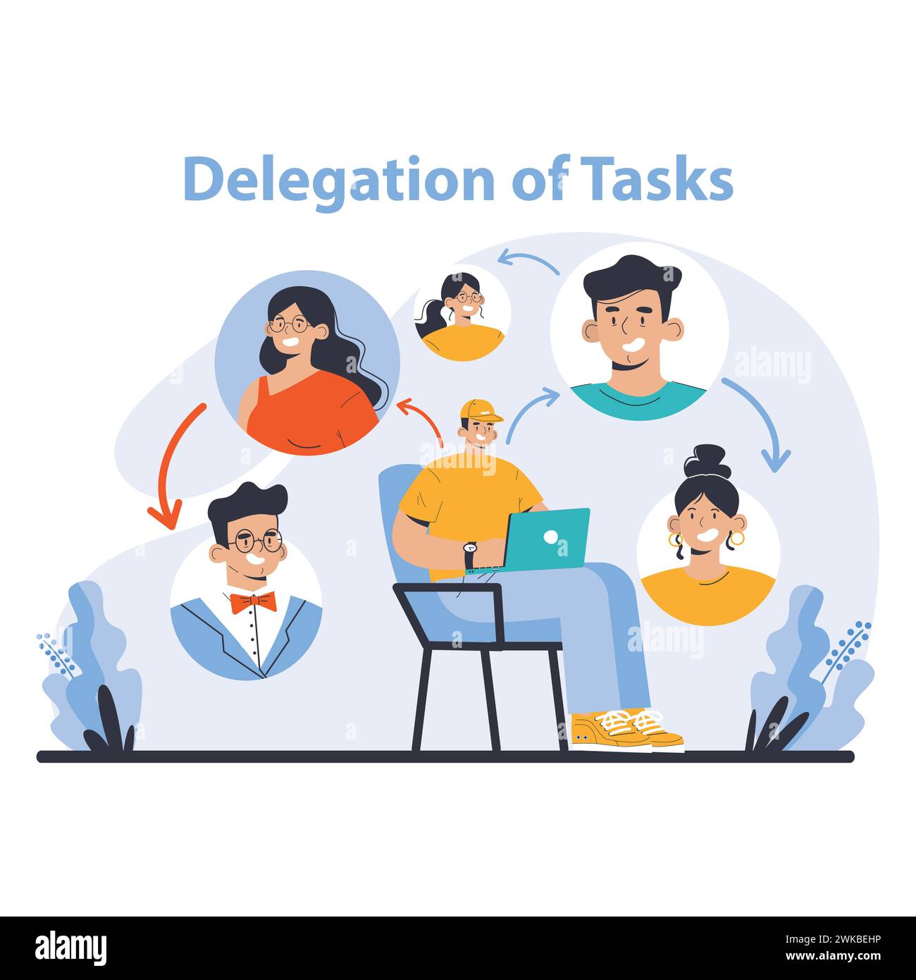 Delegation of Tasks concept. Optimizing team dynamics by assigning ... Delegation of Tasks concept. Optimizing team dynamics by assigning ...