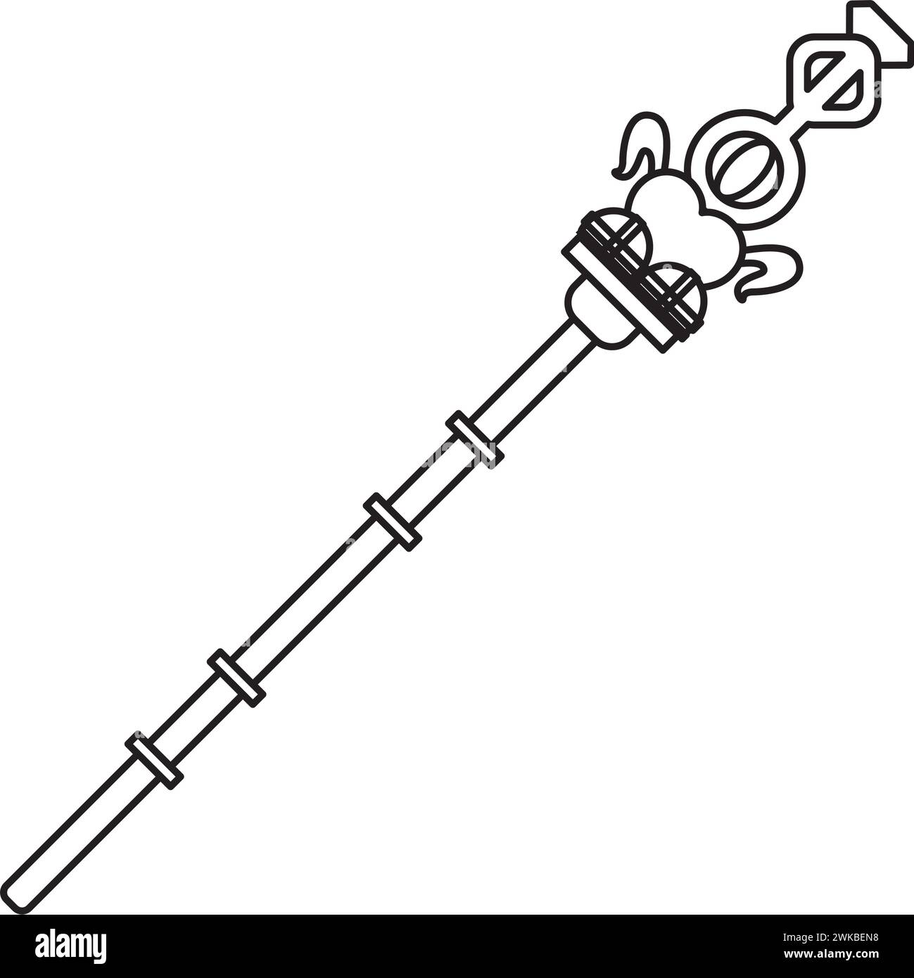 Rod and staff Black and White Stock Photos & Images - Alamy