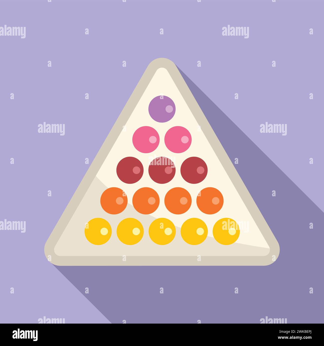 Triangle dimple toy icon flat vector. Fidget sensory. Game children silicone Stock Vector Image ...