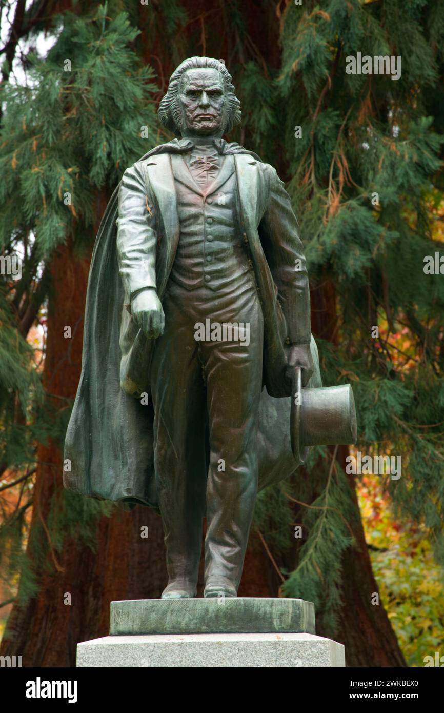 John McLoughlin statue, State Capitol State Park, Salem, Oregon Stock ...