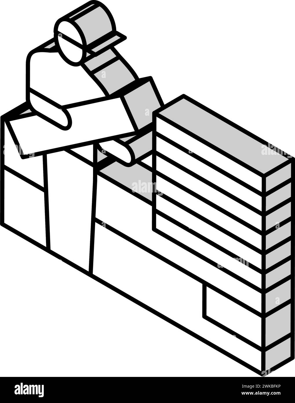 flooring services isometric icon vector illustration Stock Vector Image ...