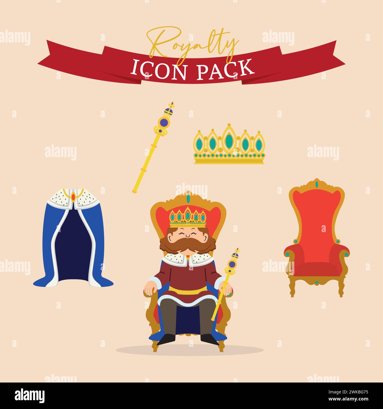 King character asset Vector Stock Vector Image & Art - Alamy