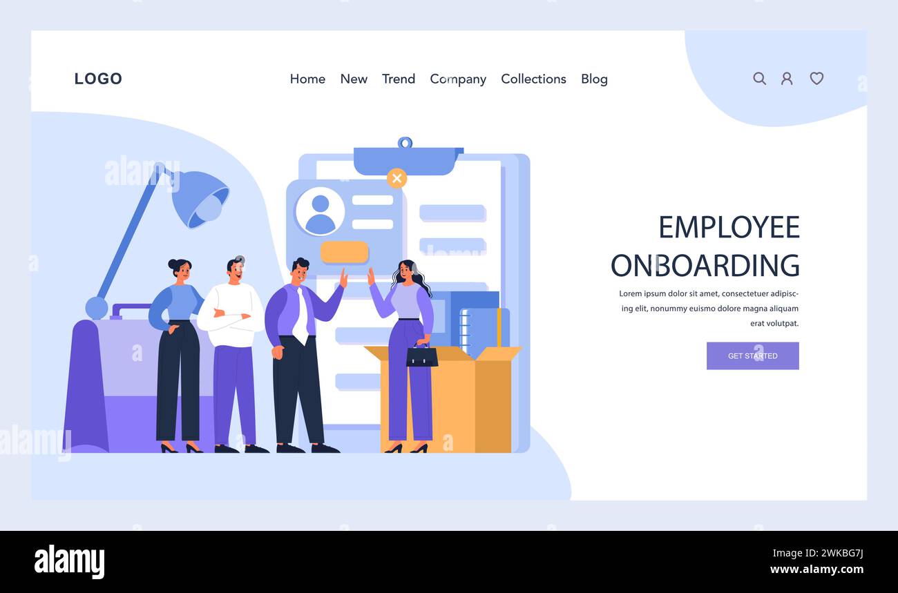 New employee welcome Stock Vector Images - Alamy