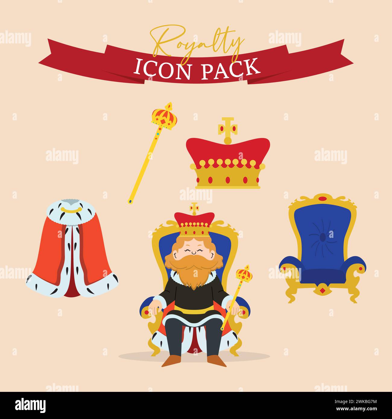 King character asset Vector Stock Vector Image & Art - Alamy