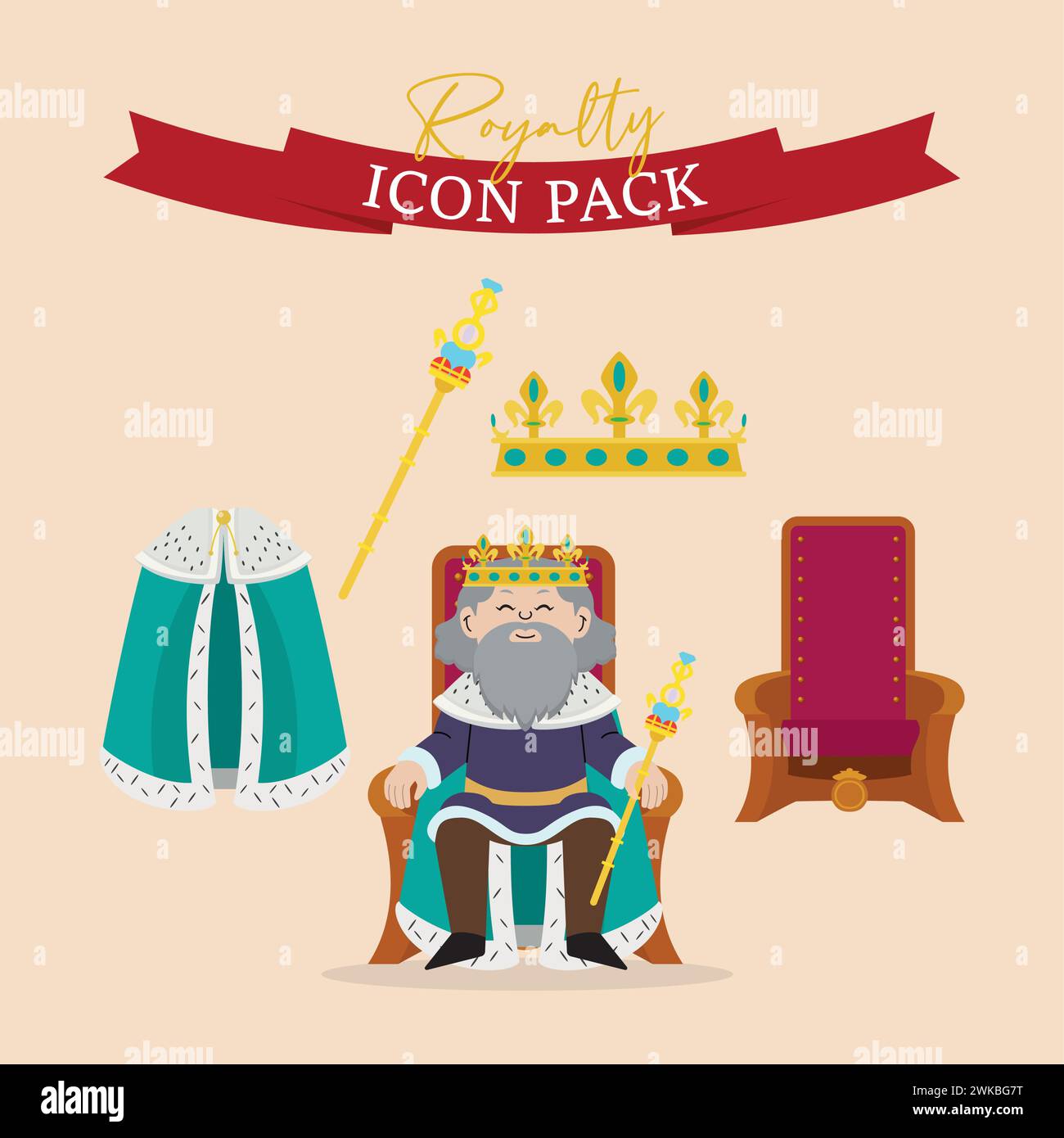 King character asset Vector Stock Vector Image & Art - Alamy