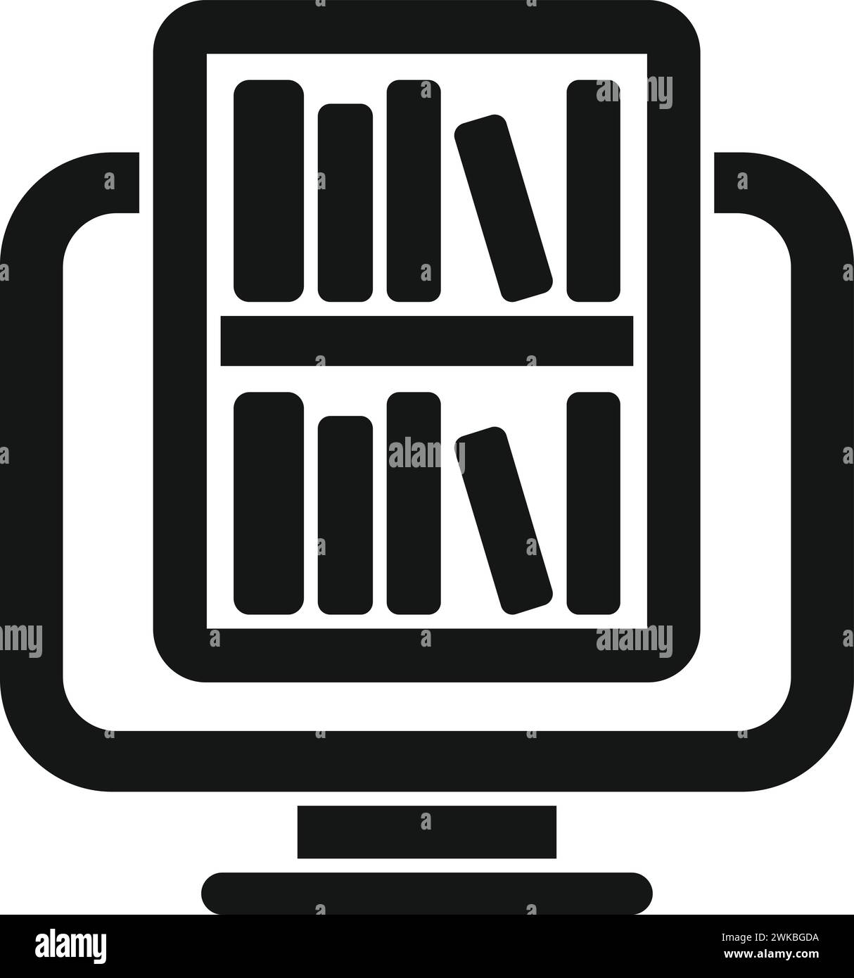 Library computer school librarian Stock Vector Images - Alamy