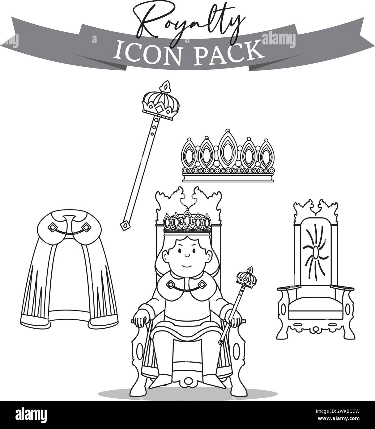 King character asset Vector Stock Vector Image & Art - Alamy