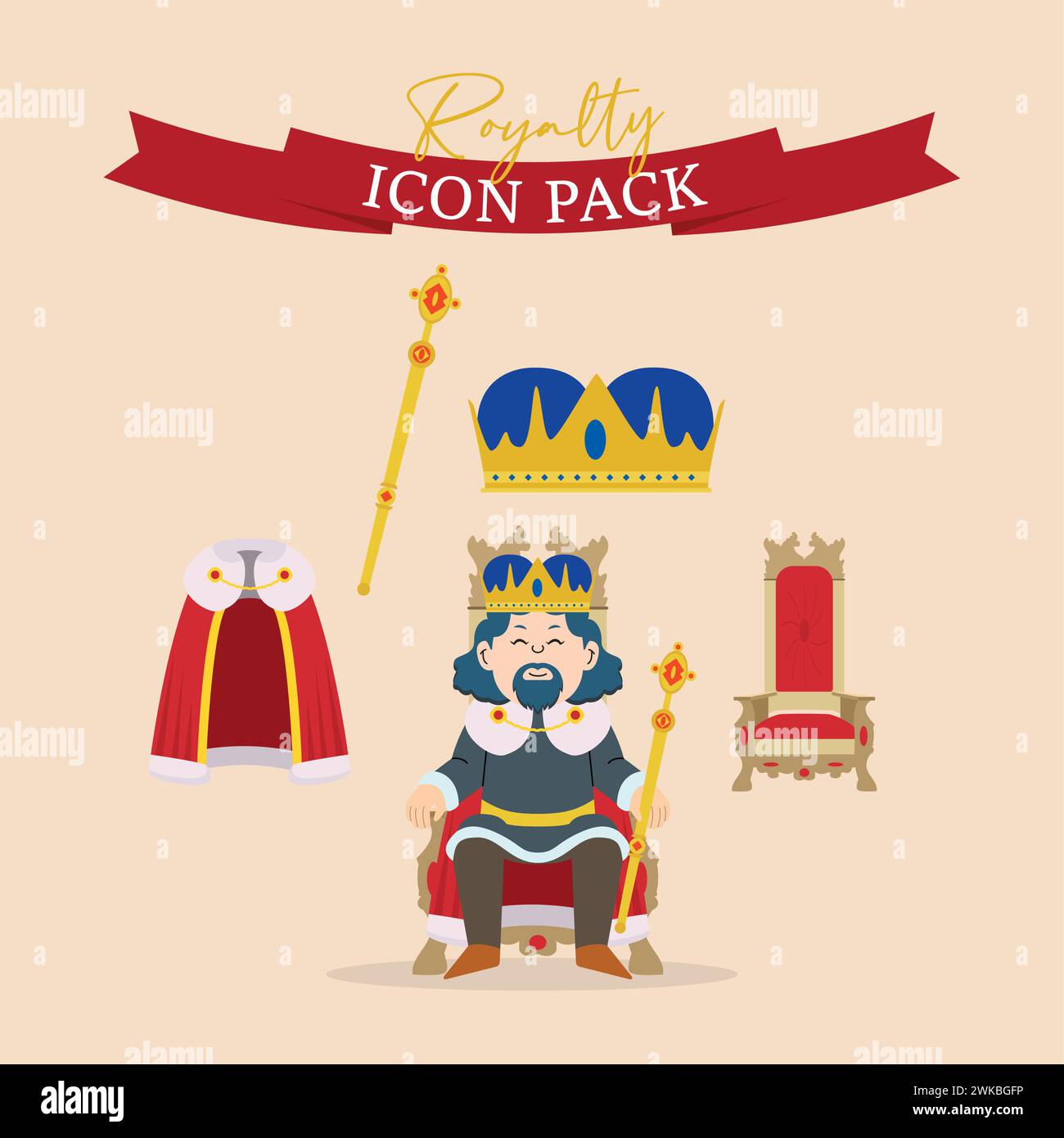 King character asset Vector Stock Vector Image & Art - Alamy