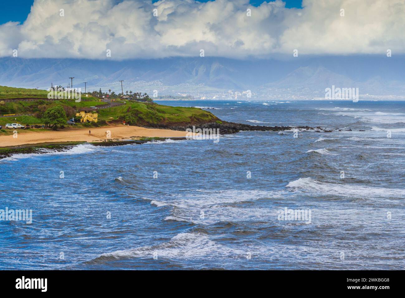 First stop on Road to Hana tour, Ho`okipa Beach Park, famous for ...